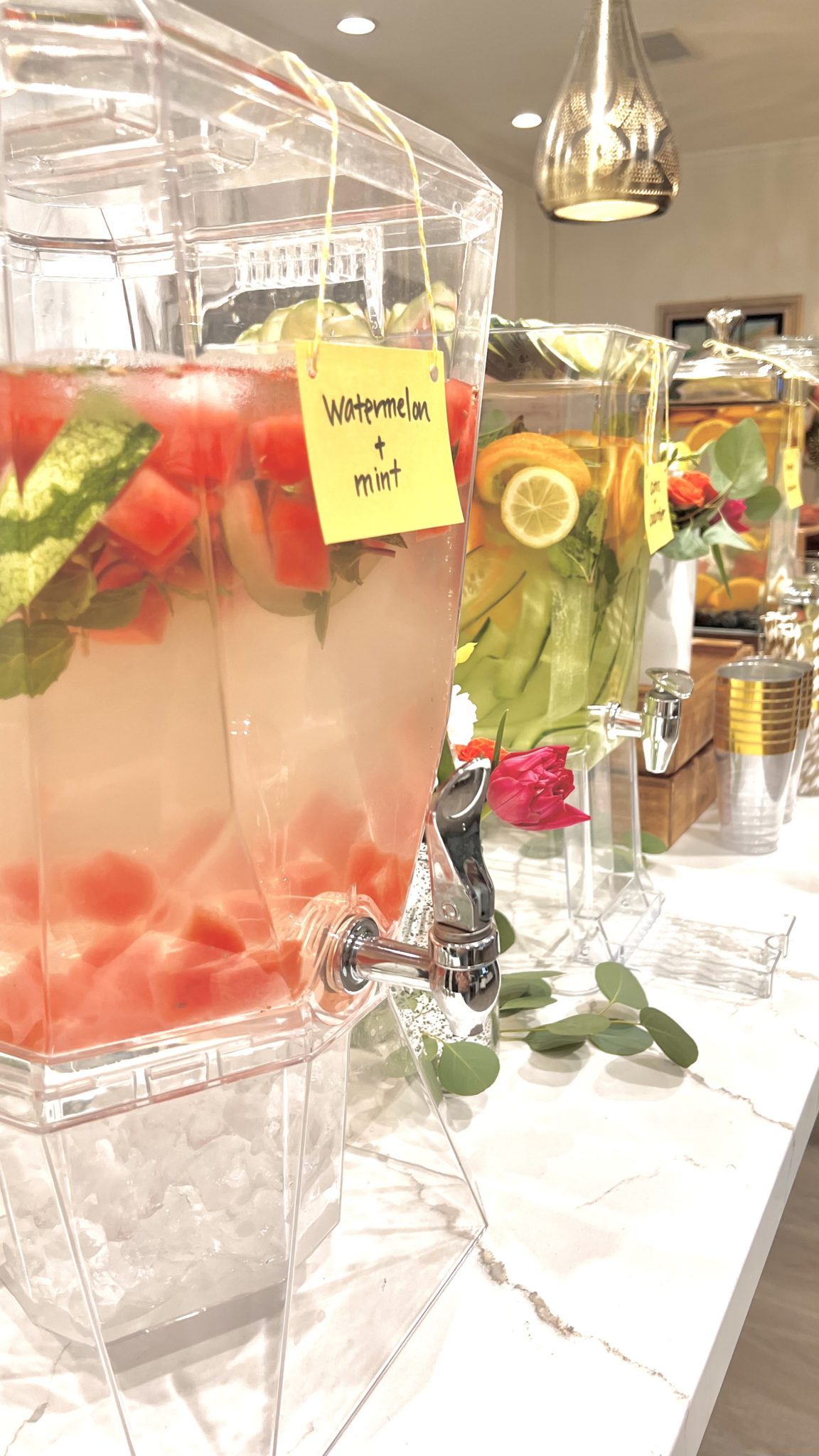Make an infused water drink station - Festively Blog
